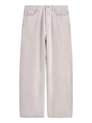 Cos Fold Loose-fit Wide-leg Jeans - Gray
