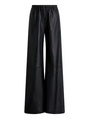 SCANLAN THEODORE SCANLAN THEODORE Leather Wide Leg Trousers