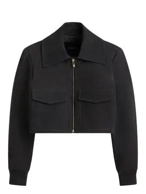 Scanlan Theodore Leather Jacket - Anthracite
