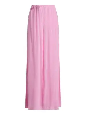 Scanlan Theodore Georgette Soft Trouser Wide Leg Silk Pants - Pink