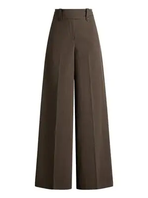 Scanlan Theodore Cotton Twill Cargo Waist Trouser - Cigar