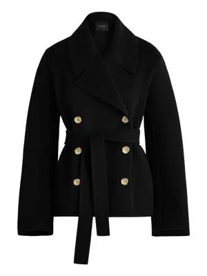 Scanlan Theodore Wool Poppy Button Coat - Black