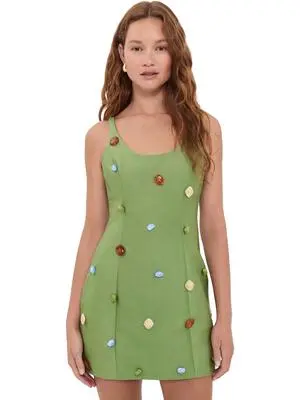THE WOLF GANG Romy Mini Dress - Olive