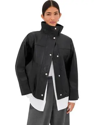RÓHE Reinvented Leather Jacket - Black
