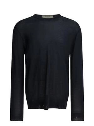 GOLDEN GOOSE Wool Crew Neck Sweater - Blue
