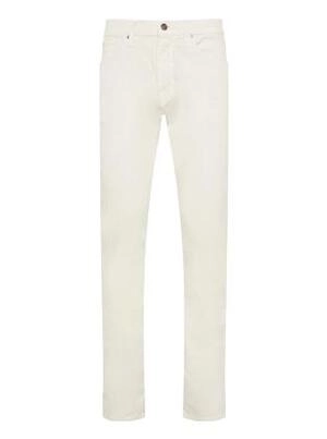 TOM FORD Slim Jeans With Logo Patch - Beige/creme