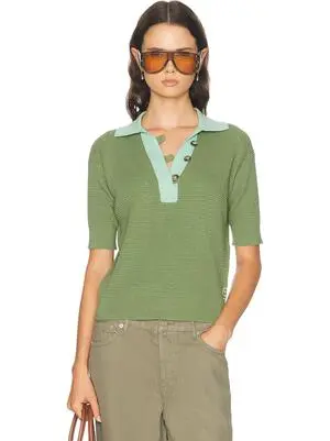 JW Anderson Short Sleeve Polo - Peppermint