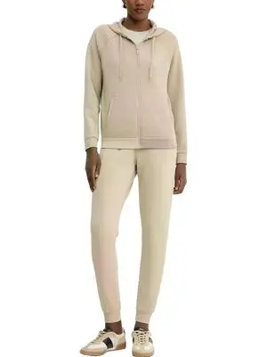 Armani Exchange Rhinestone Logo Embellished Track Pants - Neutrals