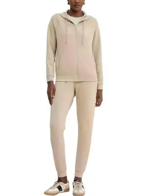 Armani Exchange Rhinestone Logo Embellished Track Pants - Neutrals