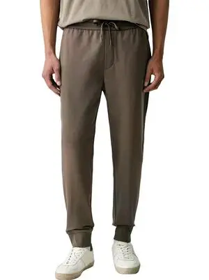 Armani Exchange Logo-print Drawstring Track Pants - Brown