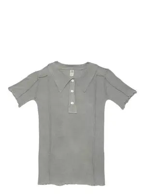 BASERANGE Omato Ribbed Polo - Neutrals