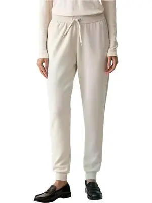 Armani Exchange Rhinestone Logo Track Pants - Neutrals