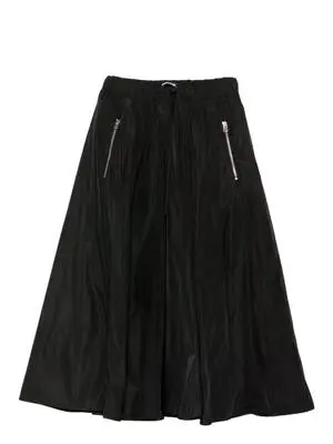 SUSANNE BOMMER Drawstring-waist Midi Skirt - Black
