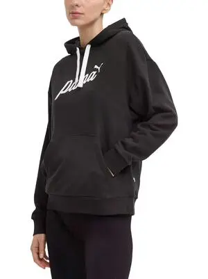 PUMA Ess+ Script Hoodie - Black