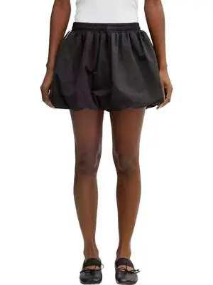PUMA T7 Ballon Piped-trim Puff-hem Mini Skirt - Black