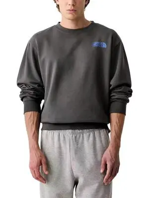 The North Face Logo Print Crewneck Sweatshirt - Grey