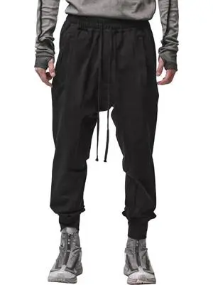 THOM KROM Drop-crotch Drawstring-waist Track Pants - Black