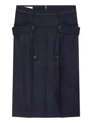 DRIES VAN NOTEN DRIES VAN NOTEN Wool Midi Skirt
