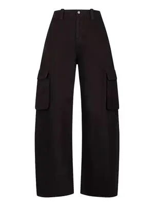 JNBY Dark Cotton Cargo Pants - Brown