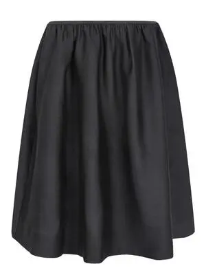 JNBY Shirred A-line Midi Skirt - Black