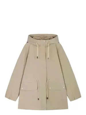 JNBY Raglan Sleeve Drawstring Trench Coat - Neutrals