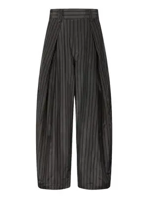 LESS LESS Striped Pleated Trousers