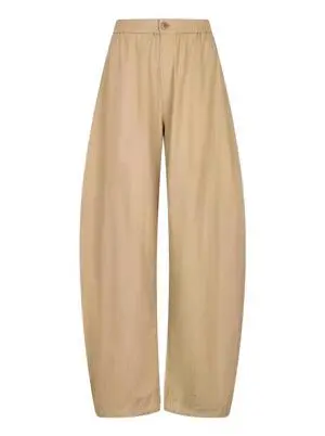 CROQUIS Relaxed-fit Cotton Trousers - Neutrals