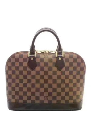 LOUIS VUITTON Alma Damier Ebene Handbag - Brown
