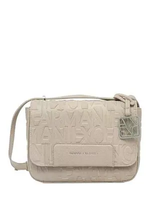 Armani Exchange Embossed Logo Crossbody Bag - Neutrals