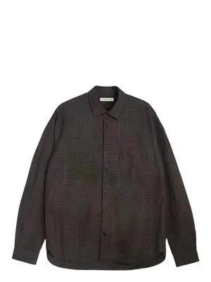 You Must Create Curtis Checked Cotton Shirt - Brown
