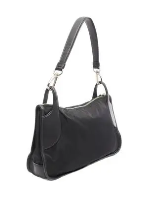 PRADA Prada 2000s Tessuto Shoulder Bag With Enamelled Triangle Logo