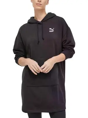 PUMA Logo Embroidered Hoodie - Black