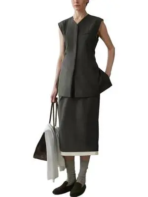 LESS LESS Tailored Wool Vest