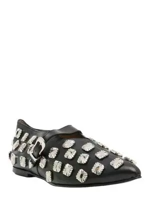 Toga Stud-embellished Buckle-fastening Pumps - Black