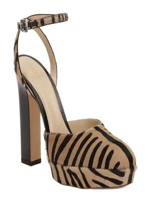 Fendi After 9 Slingback Platform Heels - Brown