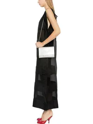 Rene Caovilla Crystal-embellished Chain-strap Clutch Bag - Silver