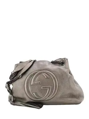 Gucci Gucci Soho Chain Strap Leather Medium Shoulder Bag Grey