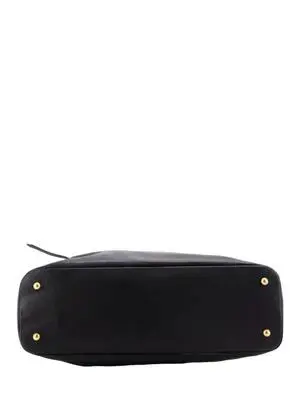Miu Miu Miu Miu Aventure Leather Large Shoulder Bag Black