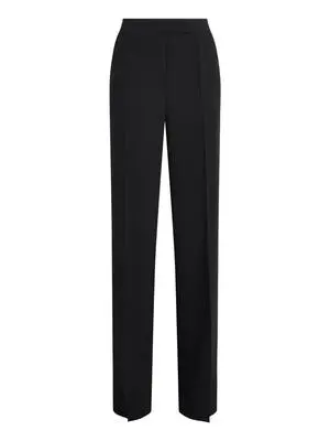 Max Mara Max Mara Virgin Wool Palazzo Trousers Black