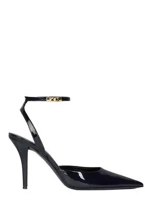 Balmain Patent Leather Strappy Pumps - Blue