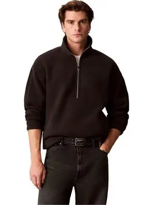 Calvin Klein Calvin Klein Fleece Quarter Zip Pullover Black