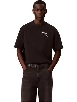 Calvin Klein Calvin Klein Relaxed Block Script Logo Tee Black