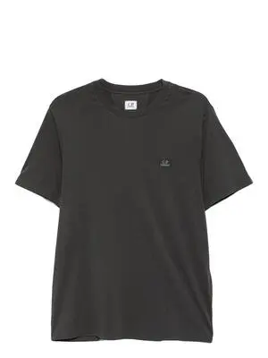 C.P. COMPANY T-shirt 30/1 In Jersey With Patch Logo - Black