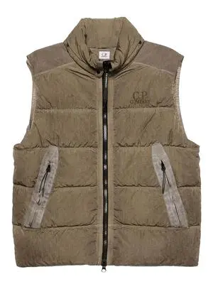 C.P. COMPANY Padded Gilet Eco-chrome R - Brown