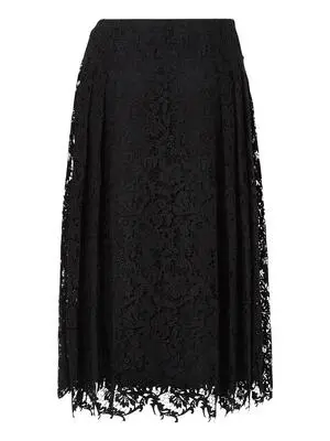 Fendi Lace Macramé Skirt - Black