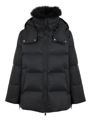 YVES SALOMON Yves Salomon "A" Line Down Jacket In Waterproof Technical Fabric