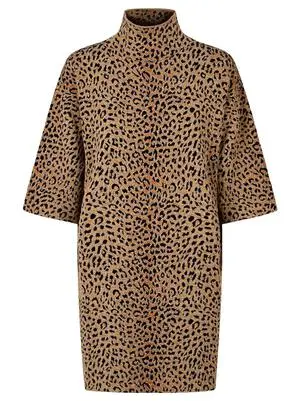 GIVENCHY GIVENCHY Leopard Jacquard Mini Dress