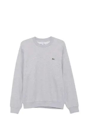 Lacoste Crew Neck Cotton Sweatshirt - Grey