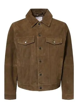 PERCIVAL Leather Jacket - Olive