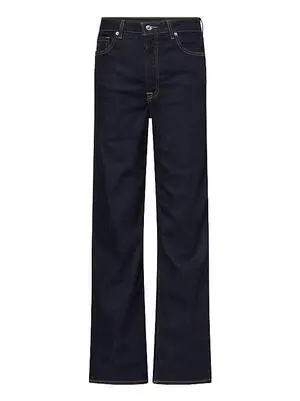 Good American Straight-leg Stretch Denim Jeans - Rinse